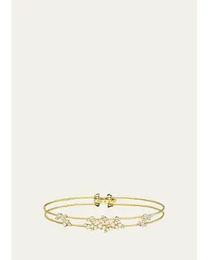 Paul Morelli Diamond Confetti Double Wire Bracelet, Yellow - Gold