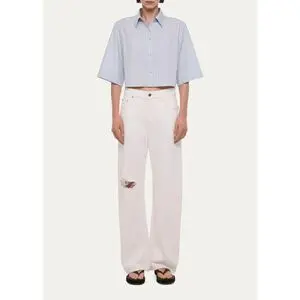 Helmut Lang Cropped Trench Shirt