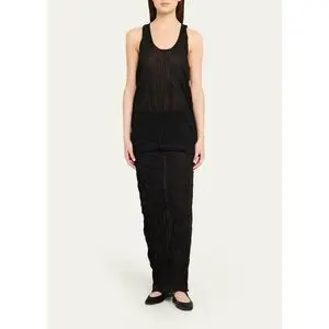TOTEME Crinkled Knit Maxi Skirt