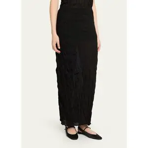 TOTEME Crinkled Knit Maxi Skirt