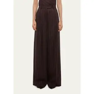 Helmut Lang Double-pleated Wide-leg Trousers