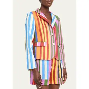 Libertine Tangier Stripe Linen Classic Jacket
