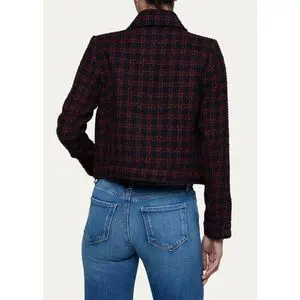 L'Agence Nyx Tweed Crop Jacket