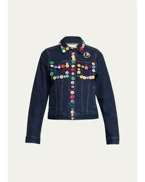 Libertine Candy Buttons Jacket - Denim