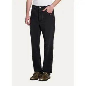 Marni Grommet-trimmed Straight-leg Jeans