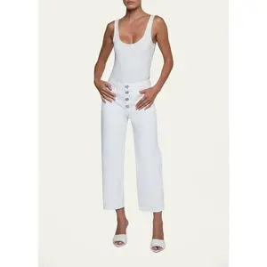L'Agence Liora High-rise Cropped Denim Jeans
