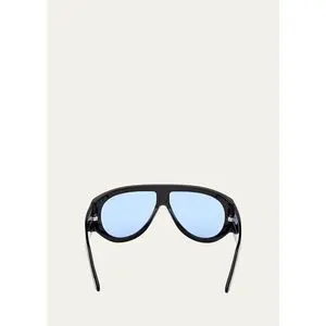 TOM FORD Bronson 60mm Acetate Pilot Sunglasses