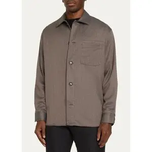 Brioni Mouline Gabardine Overshirt
