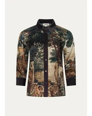 L'Agence Eulalie Placet Print Blouse - Multi