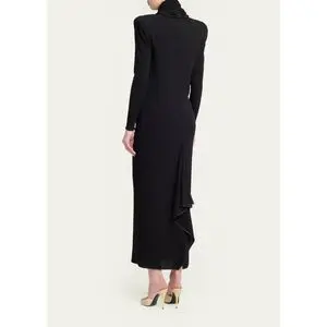 Valentino Garavani Cowl-neck Column Maxi Dress