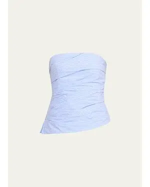 Simkhai Emerson Ruched Strapless Top