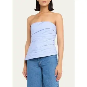 Simkhai Emerson Ruched Strapless Top