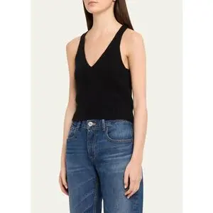 Brandon Maxwell Reese V-neck Tank Top