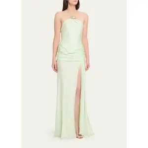 SHANI SHEMER Valentine Draped Maxi Dress