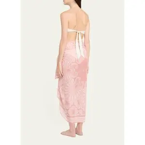 SHANI SHEMER Floral Logo Pareo Coverup