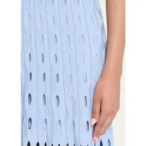 Simkhai Christina Knit Twist-front Midi Dress - Tidepool