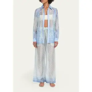 SHANI SHEMER Macey Wide-leg Drawstring Pants