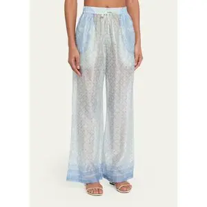 SHANI SHEMER Macey Wide-leg Drawstring Pants