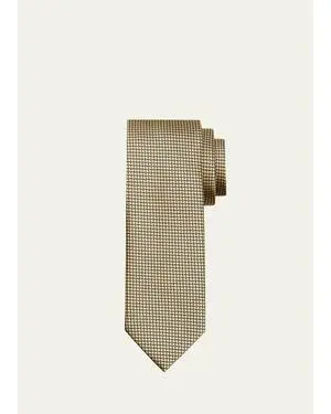 Brioni Micro-woven Silk Jacquard Tie - Lemon