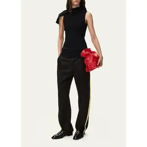 Loewe Layered Side-stripe Straight-leg Trousers