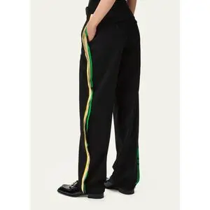 Loewe Layered Side-stripe Straight-leg Trousers