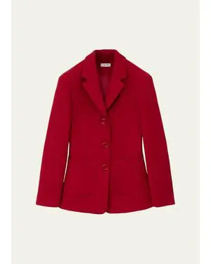 Loewe Wool-blend Single-breasted Jacket