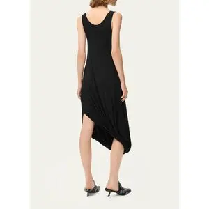Loewe Asymmetric Draped Midi Tank Dress