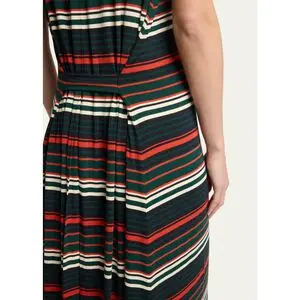 Proenza Schouler White Label Noelle Striped Stretch Cotton Dress