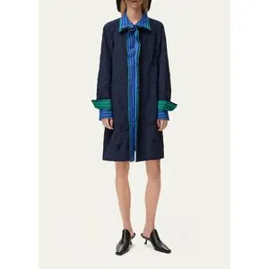 Loewe Layered Collar Long-sleeve Shirtdress