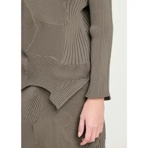 Issey Miyake Kone Kone Textural Ribbed Crewneck Sweater