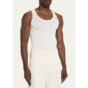 Amiri Ma Hardware Ribbed Tank Top