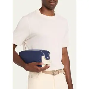 Brunello Cucinelli Leather Double-zip Toiletry Bag