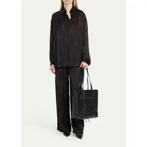 Balenciaga Le City Cabas Tote Bag In Arena Lambskin