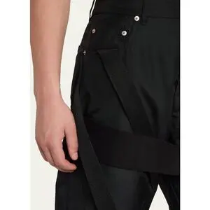 Rick Owens Megastrapped Geth Nylon Canvas Wide-leg Jeans