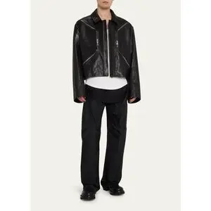 Rick Owens Megastrapped Geth Nylon Canvas Wide-leg Jeans