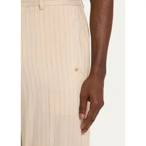 Amiri Striped Linen-blend Tailored Pants