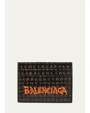 Balenciaga Snob Allover Logo Card Holder