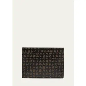 Balenciaga Snob Allover Logo Card Holder