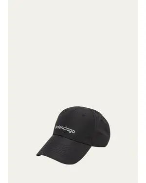 Balenciaga Athletic Logo Baseball Cap - Black