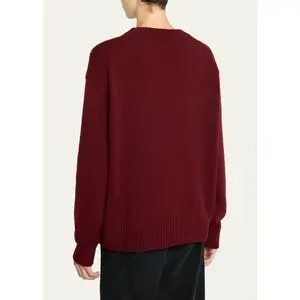 THE ROW Parth Cashmere Oversized Crewneck Sweater