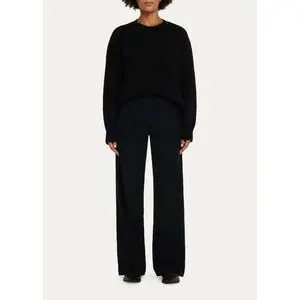 THE ROW Parth Cashmere Oversized Crewneck Sweater