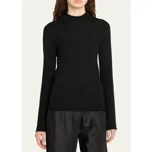 THE ROW Phaed Cashmere Mock-neck Sweater