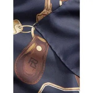 Ralph Lauren Purple Label Automobile-print Silk Square Scarf