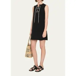 Burberry Rhoslyn Sleeveless Lace-up Mini Dress