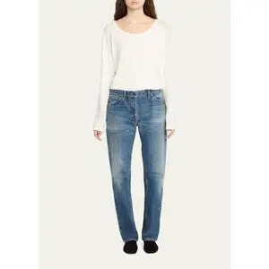 THE ROW Dinni Low-rise Straight-leg Jeans