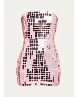 Retrofete Kaleido Strapless Mini Dress