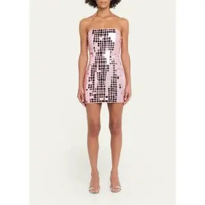 Retrofete Kaleido Strapless Mini Dress