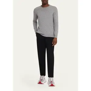 CHRISTIAN LOUBOUTIN So Flo Mesh & Metallic Leather Runner Sneakers