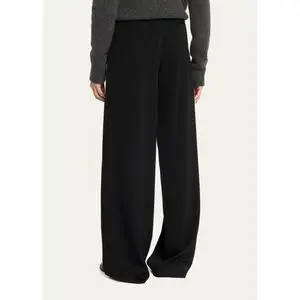 THE ROW Farah Wool-cashmere Wide-leg Pants