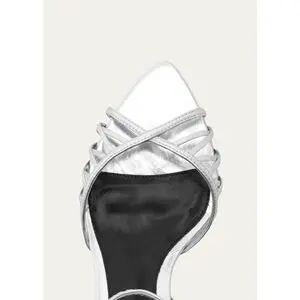 ALEXANDRE BIRMAN 50mm Solene Metallic Leather Sandals